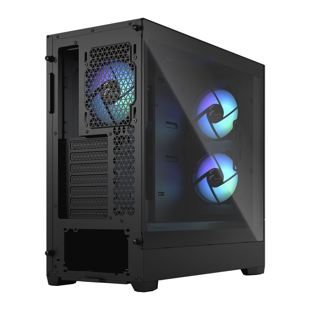 Fractal Design Pop Air RGB (Black TG) Gaming Case w/ Clear Glass Window ...
